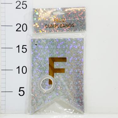 Banderin Feliz Cumpleaños – Plateado – Bazar y mas